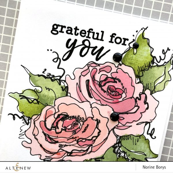 Altenew Layered Stamping with Pen & Ink Technique – Velvetlemon