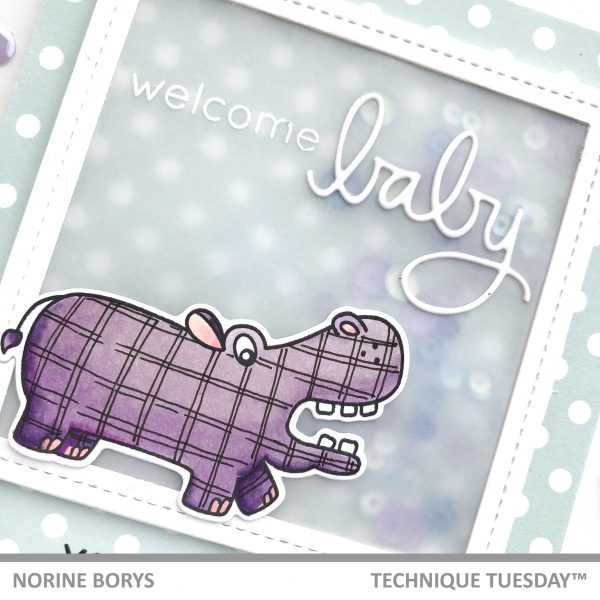 Technique Tuesday Helen & Harry Hippo Cards – Velvetlemon