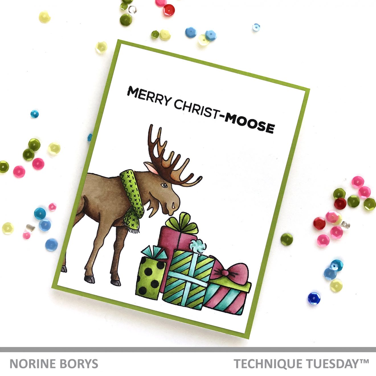 Technique Tuesday Morris the Moose Card – Velvetlemon