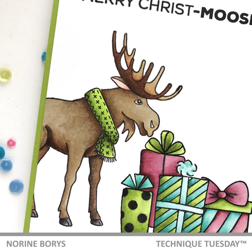 Technique Tuesday Morris the Moose Card – Velvetlemon