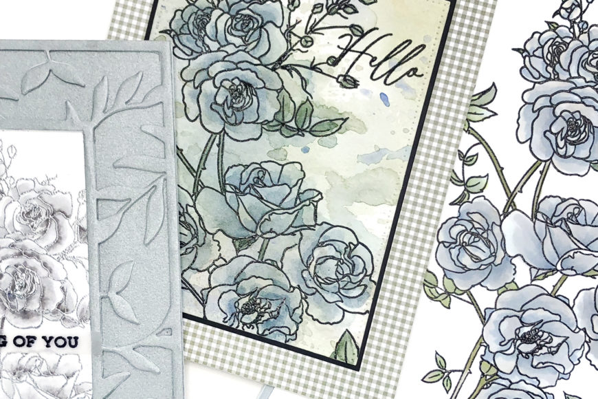 3 Cards, 1 Stamp – Altenew Enchanted Roses – Velvetlemon