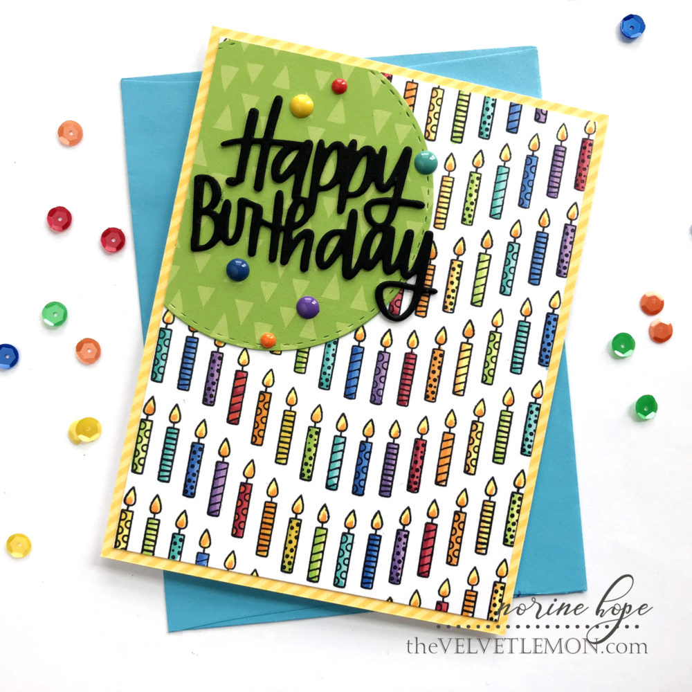 Spellbinders Around the Bend Birthday Card – Velvetlemon