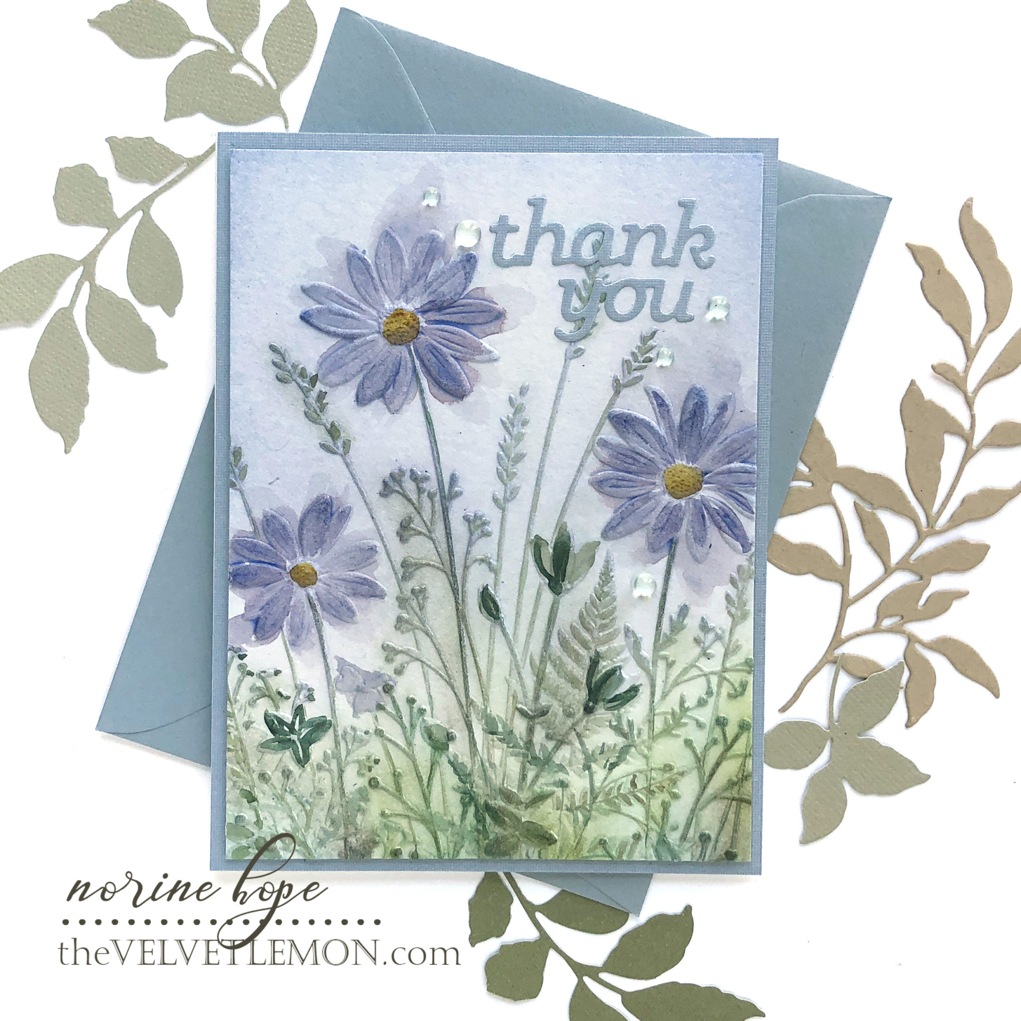 Simon Says Stamp Wildflower Field Card – Velvetlemon