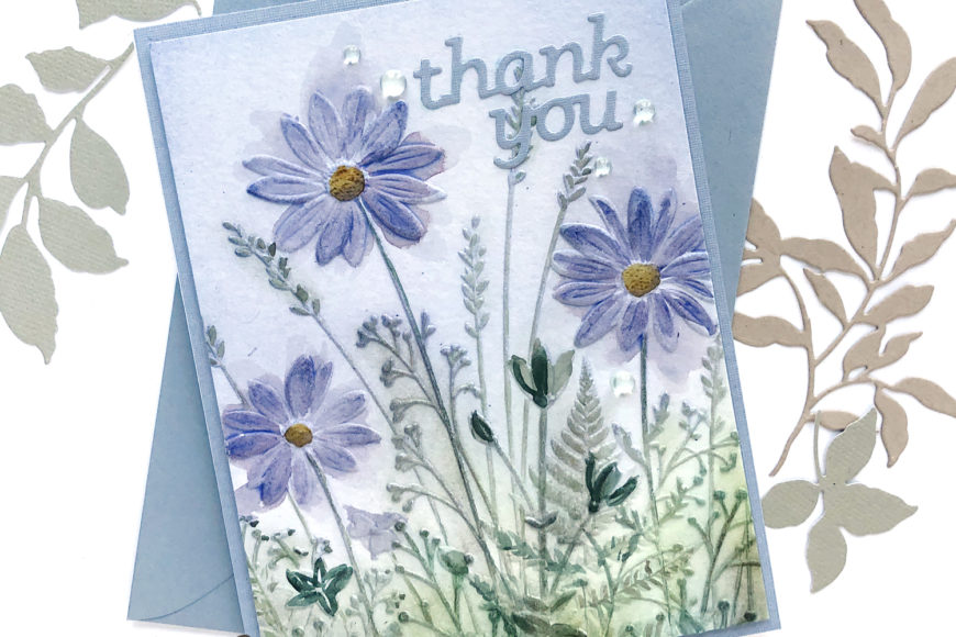 Simon Says Stamp Wildflower Field Card – Velvetlemon
