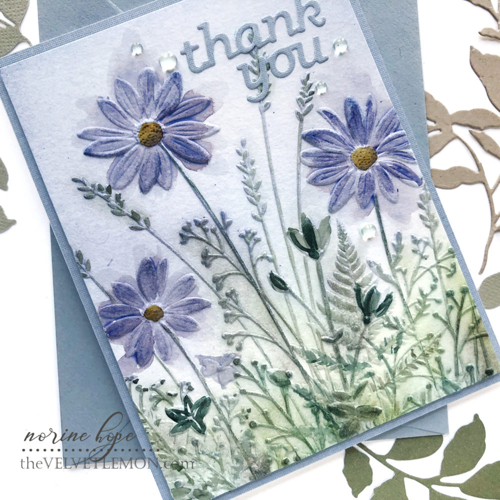 Simon Says Stamp Wildflower Field Card – Velvetlemon