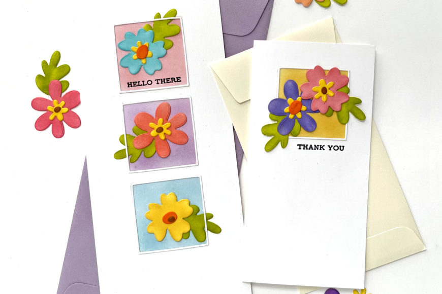 Altenew Simple Nesting Flowers Card – Velvetlemon